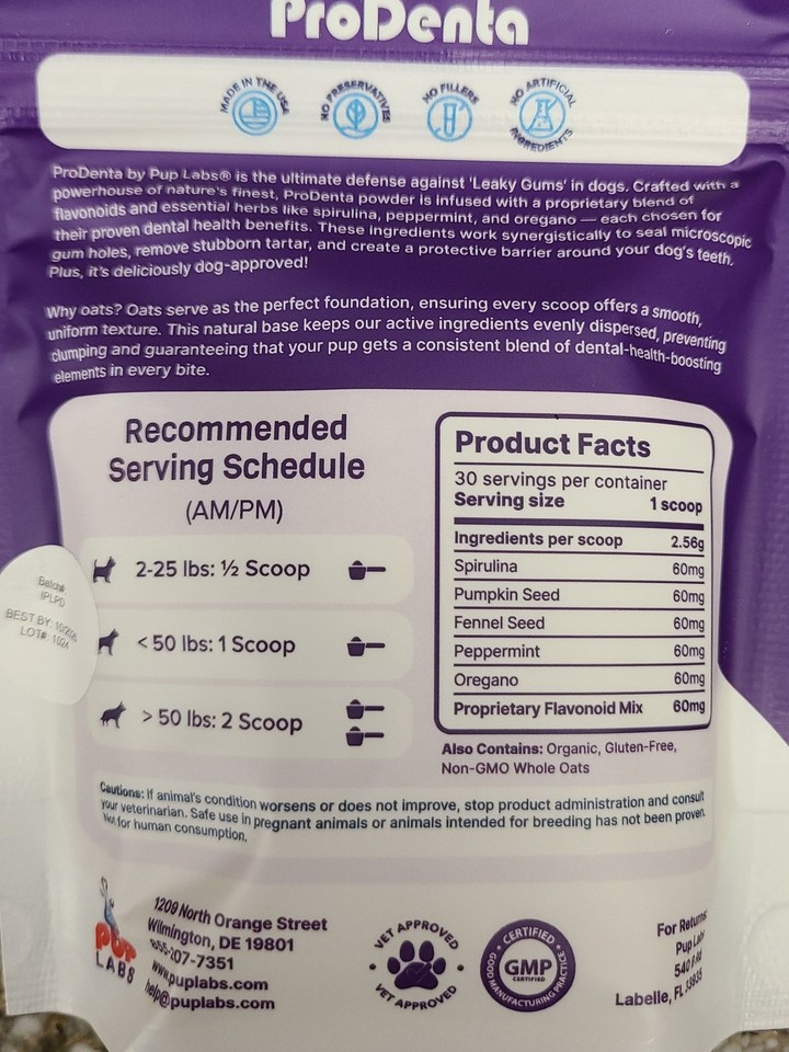 ProDenta, All-Natural Dog Breath Freshener, 2.75 Ounce (Pack of 1) | eBay