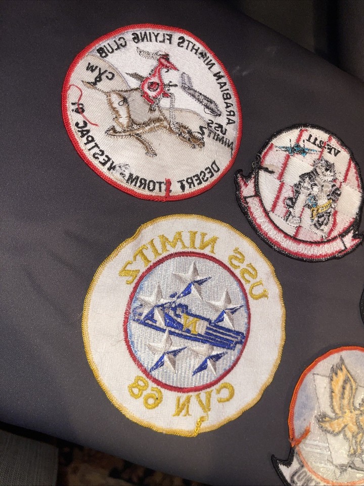 7- USS Nimitz CVW-9 Arabian Rights Flying Club Desert Storm Westpac ...