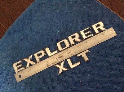 1999 EXPLORER -TAIL GATE LETTERS -- EXPLORER XLT -- CHROME---1-1/4 ...
