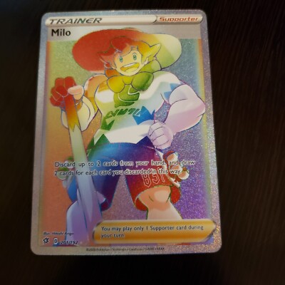 Milo 201/192 Full Art Ultra Rare Rebel Clash Pokemon Card *** | eBay