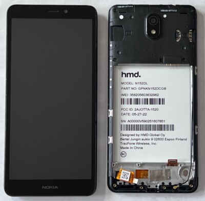 OEM Nokia C100 N152DL LCD Screen Digitizer Display + FRAME Phone Part ...
