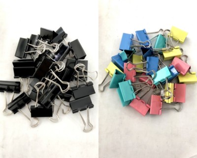 New 48pc Metal Binder Clips Paper Clip 32mm Office School Supply ...