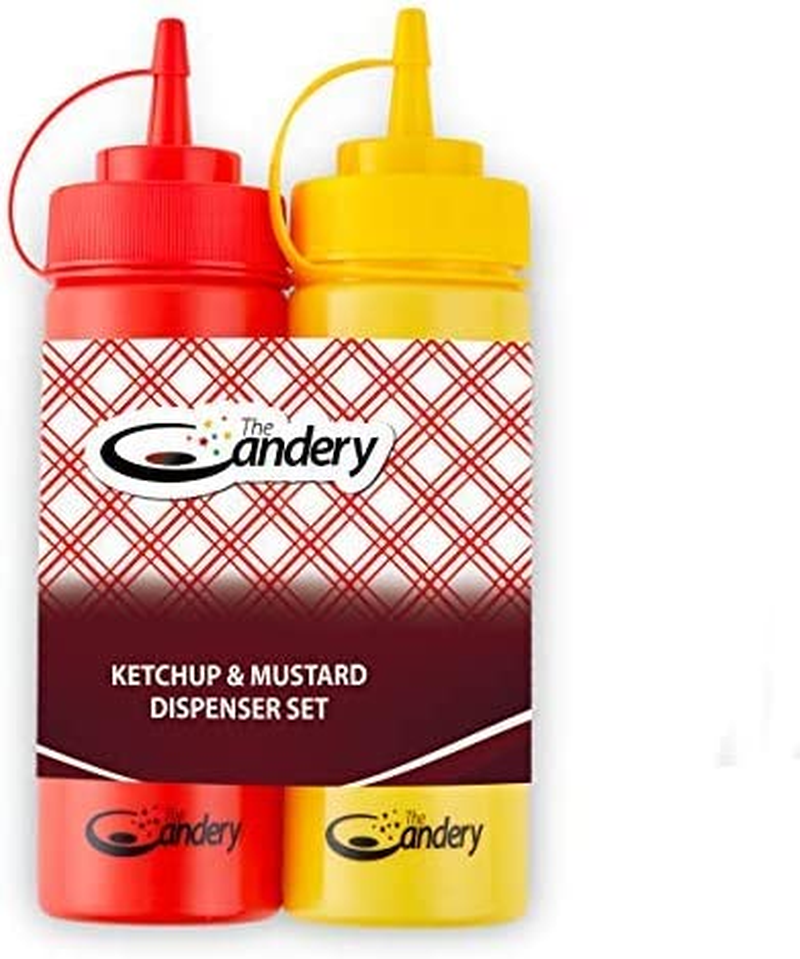 All-In-One Hot Dog Accessories Set- Ketchup & Mustard Squeeze Bottles ...