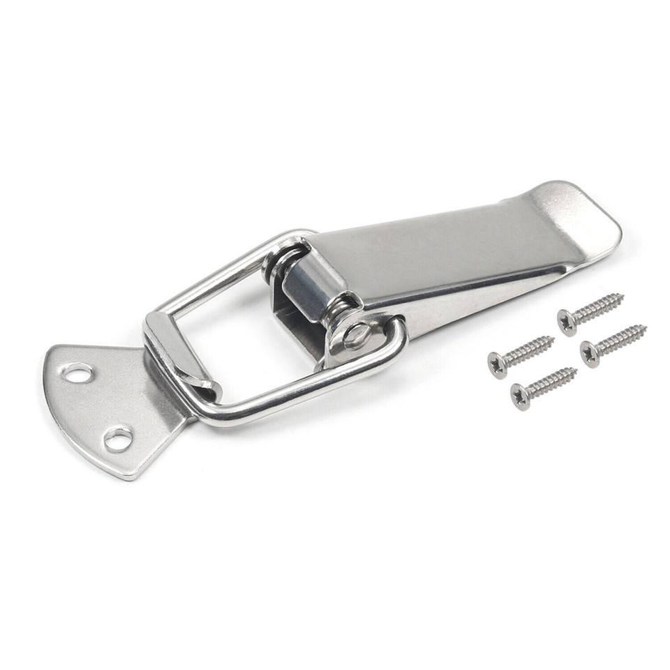 56-120mm Length Spring Loaded Draw Toggle Latch Catches Hasp Stainless ...