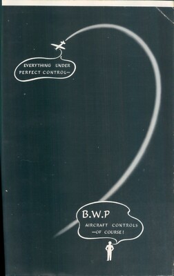 1942 WWII WW2 BWP Aircraft Controls Advert Original From Janes aircraft ...