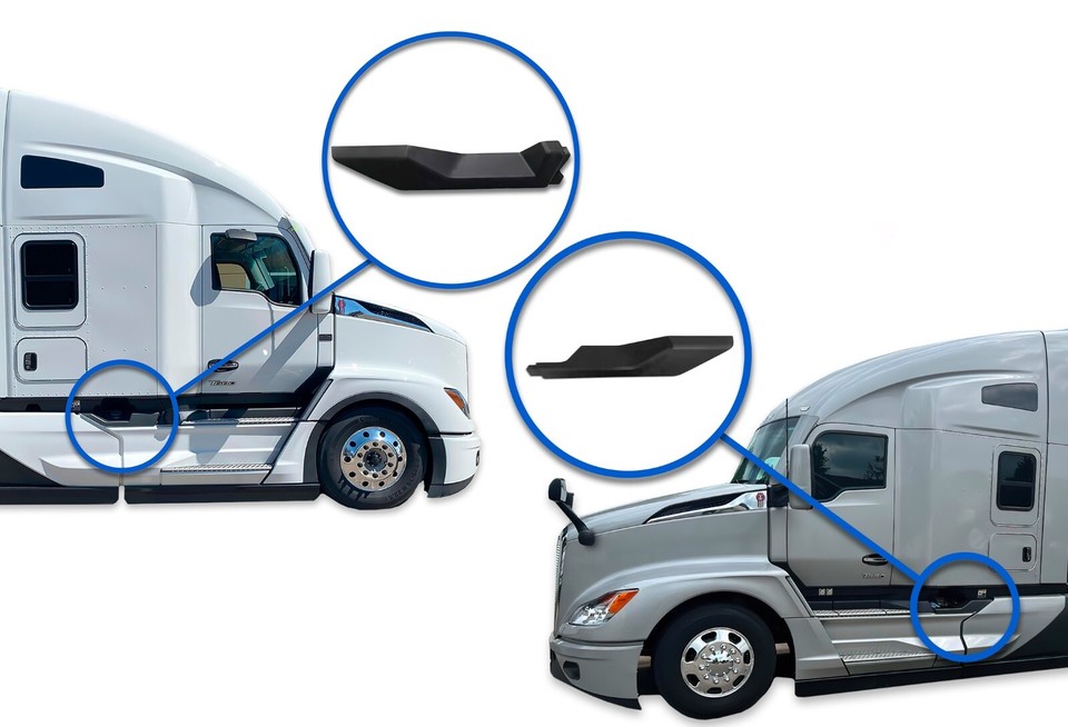 Kozak Upper Cab Fairing Extension Compatible With Kenworth T680 Next ...
