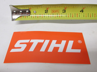 NEW STIHL SLANT LOGO DECAL 2" x 4" CHAINSAW TRIMMER BLOWER STICKER | eBay