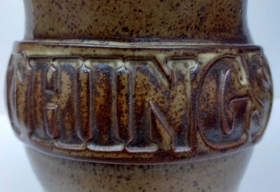 IAN ATKINSON * STUDIO POTTERY JAR ( VASE ) * HAND THROWN * THINGS POT ...