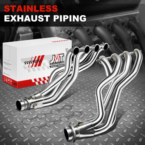 Dual 4-1 Exhaust Manifold Header For 10-15 Chevy Camaro SS 1SS 2SS LS3 ...