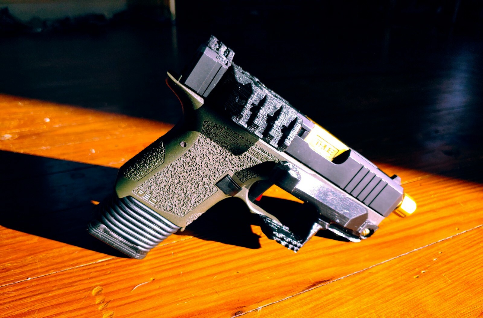 Glock 26 PF940SC P80 Rail Mounted Holster with Gas Pedal Fits G19 P80 ...