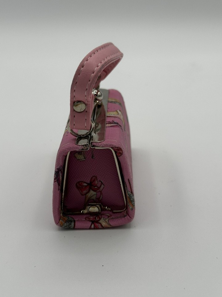 Mini Purse By Tic.Tok,Pink/High Heels, 3.75". Holds Lipstick, Change ...