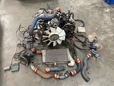 JDM 90 91 MAZDA RX7 FC3S 13B TURBO 2 ENGINE & 5 SP TRANS BIG GREDDY ...