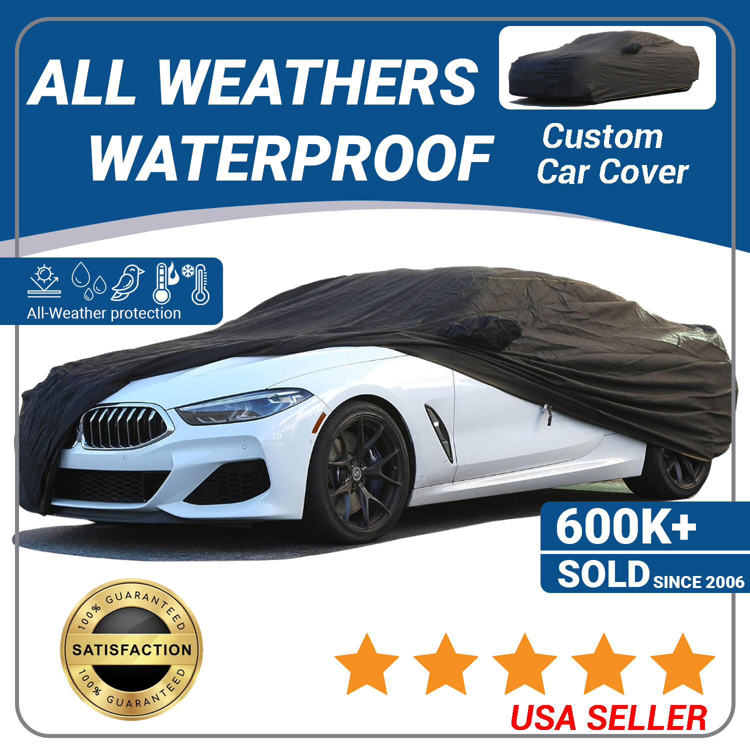 NEW All Weather Custom Car Cover For 2009 2010 2011 2012 2013 Mercedes ...