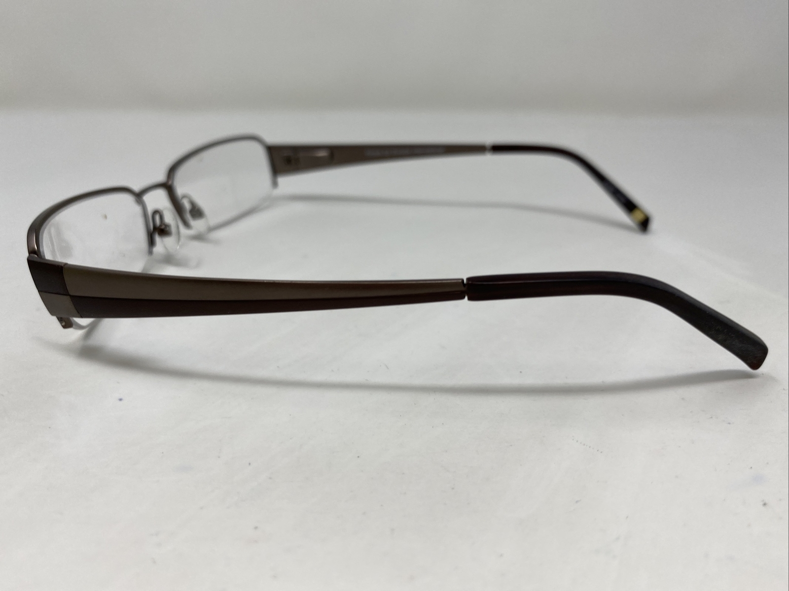 Cinzia CIN-170 01 53-18-135 Brown Metal Half Rim Eyeglasses Frame LE27 ...