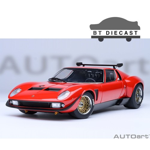 AUTOart LAMBORGHINI MIURA SVR 1/18 MODEL CAR RED 79171 | eBay