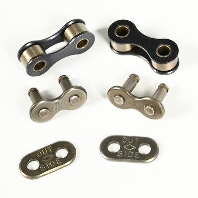 (2) Diamond Skip Tooth Chain Master Link Extend your chain! 1" Inch ...