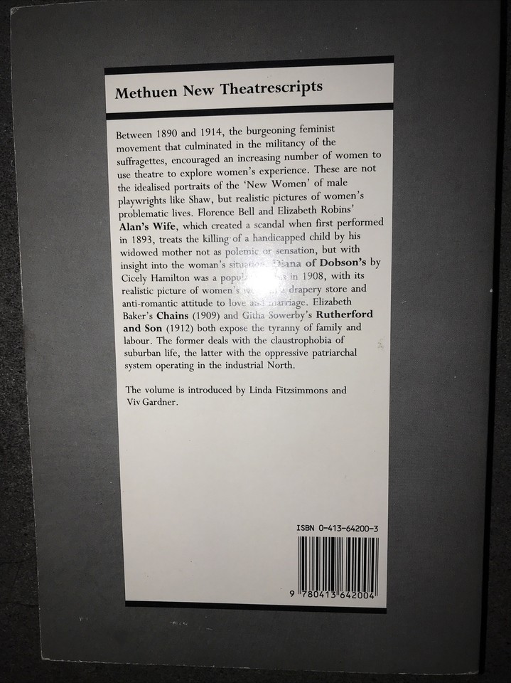 New Woman Plays (Methuen New Theatrescript) Book The Fast Free Shipping ...
