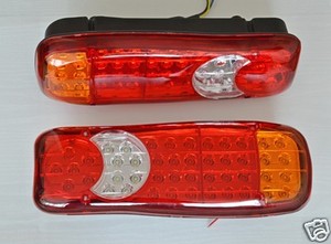 2x 24V LED Rear Tail Lights Lamp e-mark for Truck Iveco Renault DAF ...