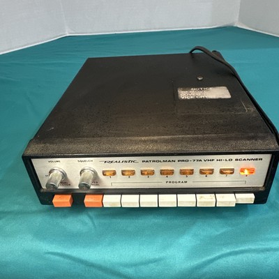 Vintage Realistic Patrolman Pro-77A HI-LO Scanner 8 programable ...