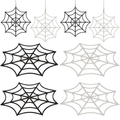 12pcs Halloween Spider Webs Decorative Cobwebs Fun Ornaments (Assorted ...