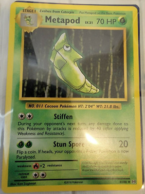 Metapod # 4/108 XY Evolutions Set Pokemon Trading TCG Game Cards NM ...