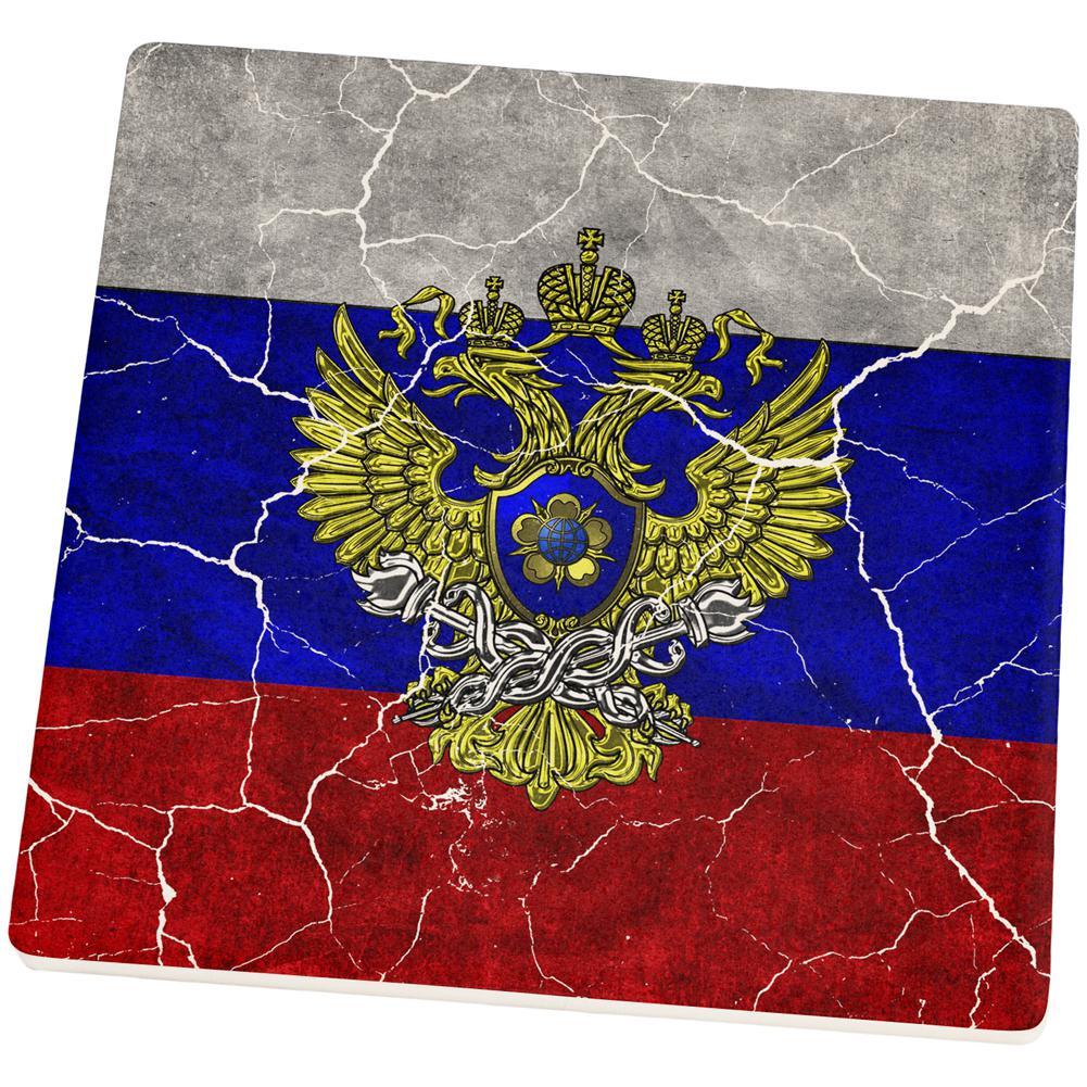 Distressed Russian Imperial Flag Set of 4 Square Sandstone Coasters | eBay