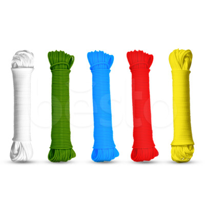 Plastic Strong Core Rope Washing Clothes Dryer Line Twine 10/15/20/25 ...