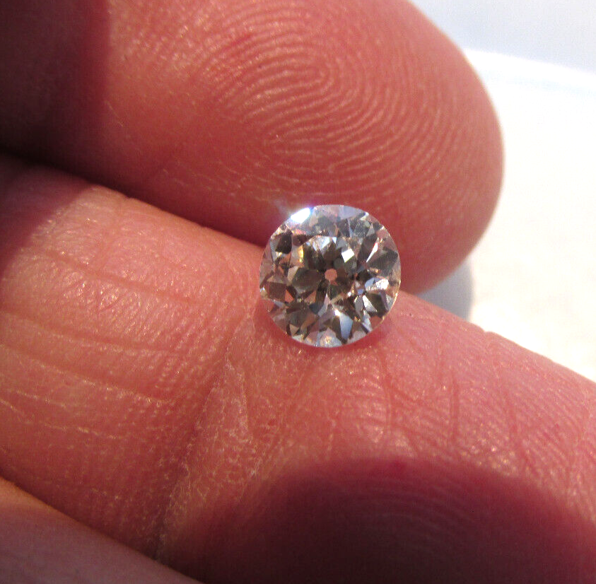 Loose Round Brilliant 1.05 Carat Gem Natural Diamond 6.4 mm x4.0 mm ...