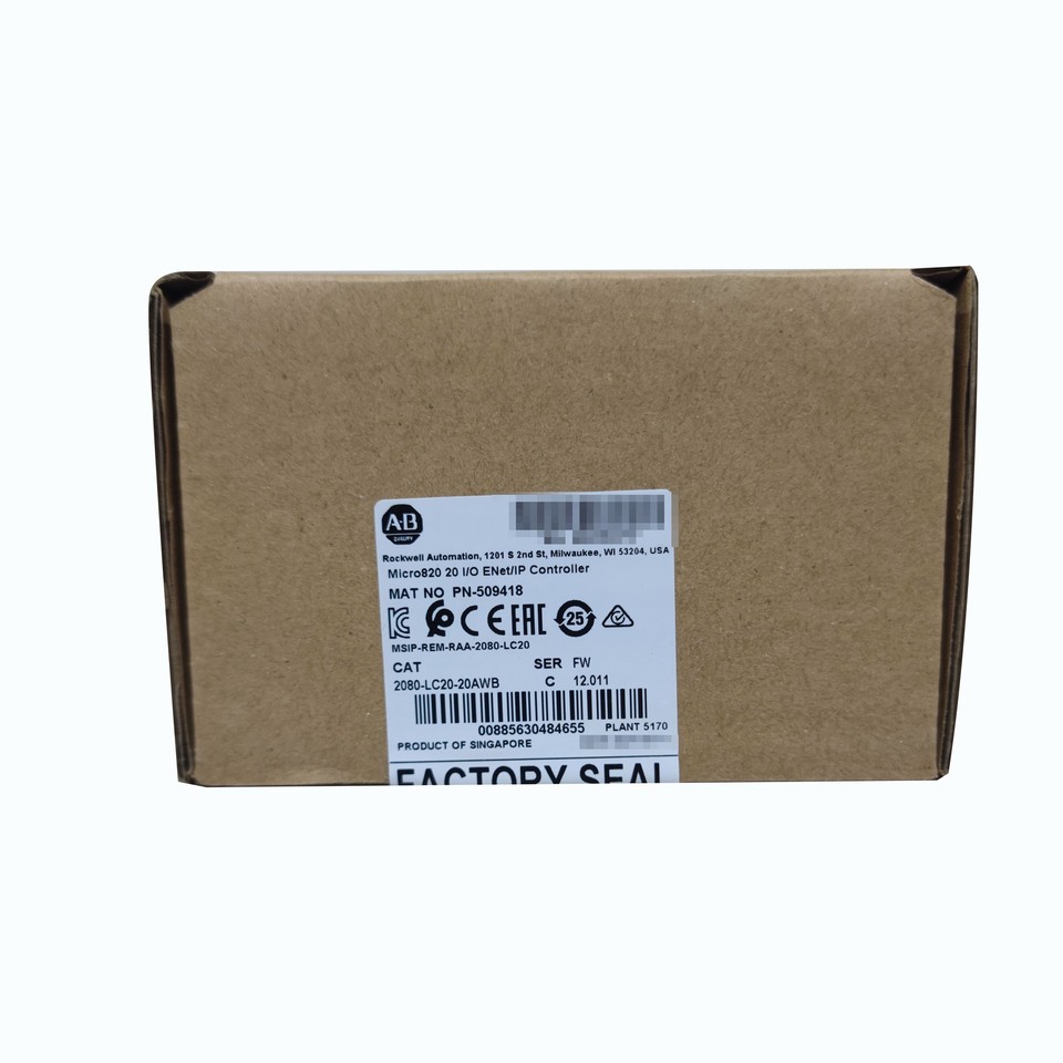 2023 New Sealed Allen-Bradley 2080-LC20-20AWB Micro820 20 I/O ENet/IP ...