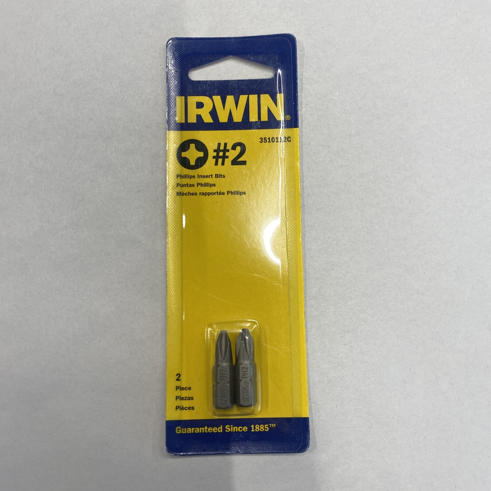 #2 PHLP Head Insert Bit 2pcs IRWIN PK Screwdriver Bits Slot/phil ...