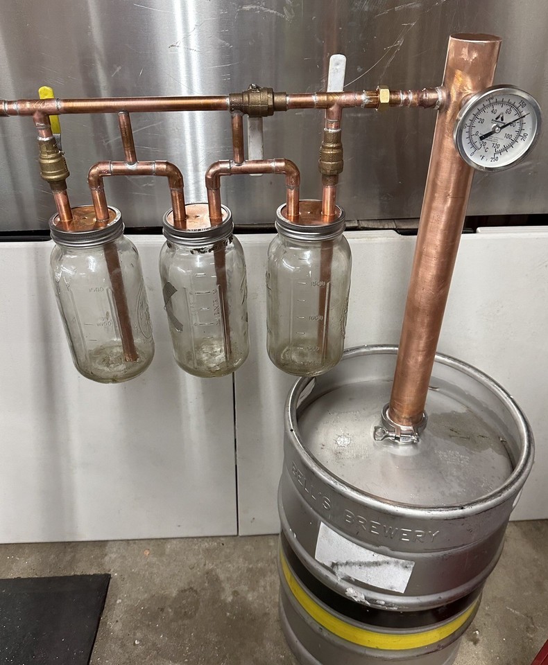 2” Column Still & 1/2” Condenser Arm, This Comes Soldered + Triple W ...