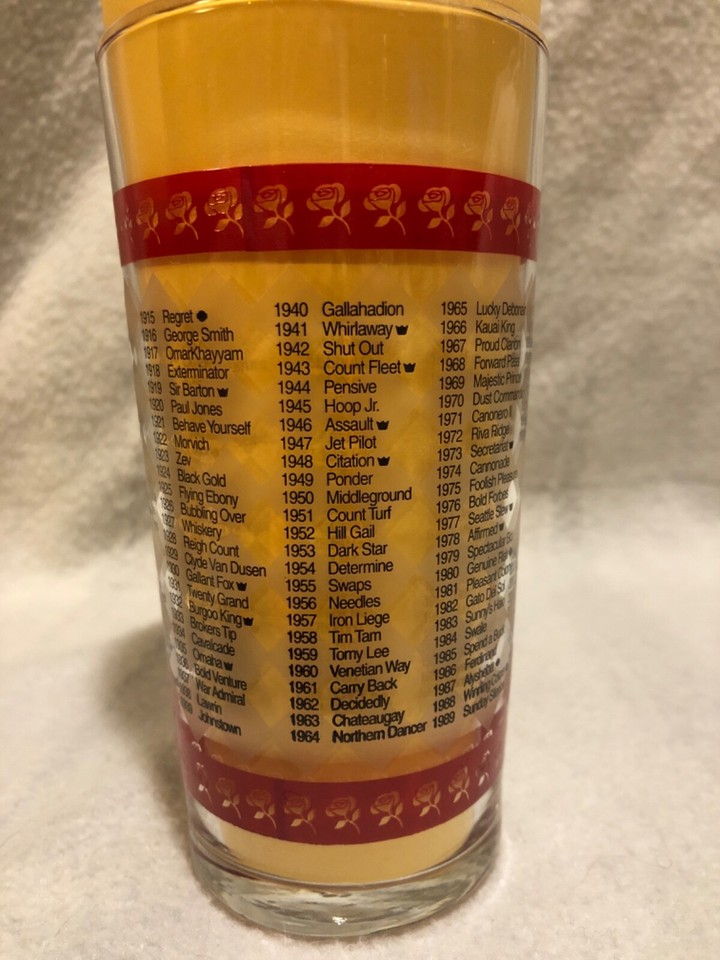 2003 KENTUCKY DERBY GLASS ERROR MISTAKE BURGOO KING ONE DOZEN LOT OF 12 ...