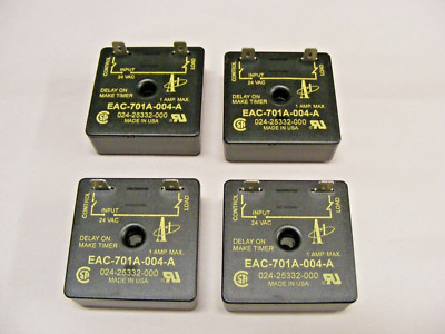 (4) EAC-701A-004-A Delay On Make Timer Relay 1 Amp 24 VAC NOS | eBay