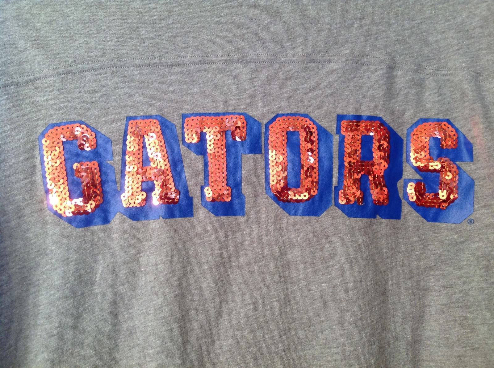 NWOT, Victoria's Secret Pink tee shirt, sequined Gators team logo ...