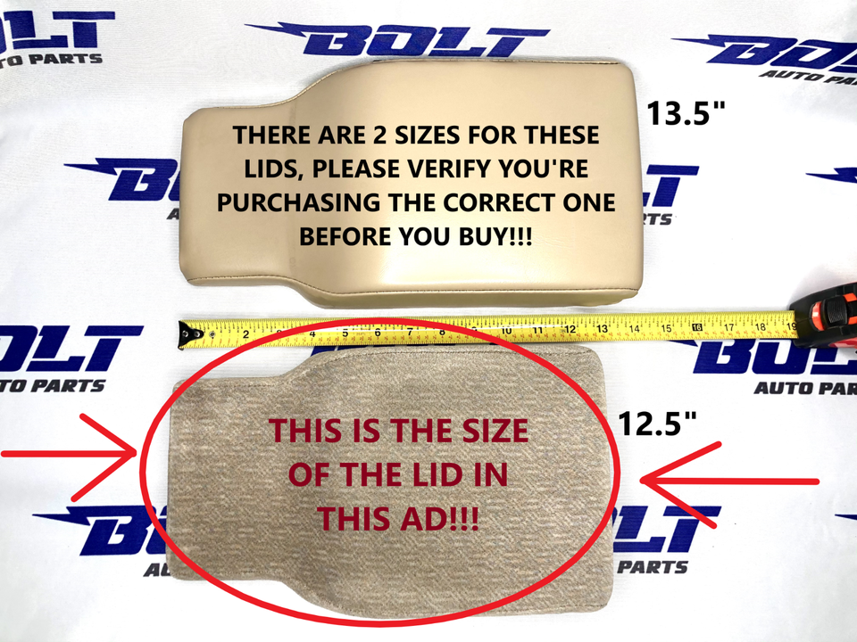 2000 - 2005 Buick LeSabre center console lid armrest pad Med Blue SHORT ...