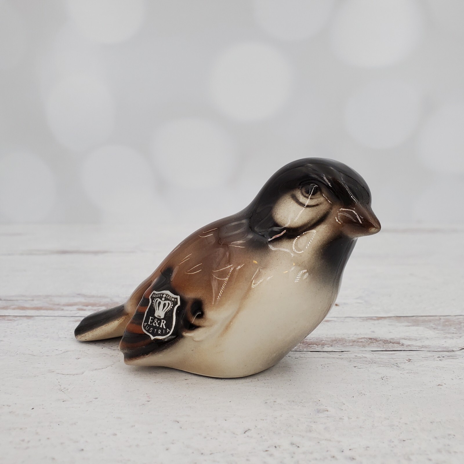 Vintage Ebeling & Reuss E & R Austria Sparrow Bird Porcelain Figurines ...