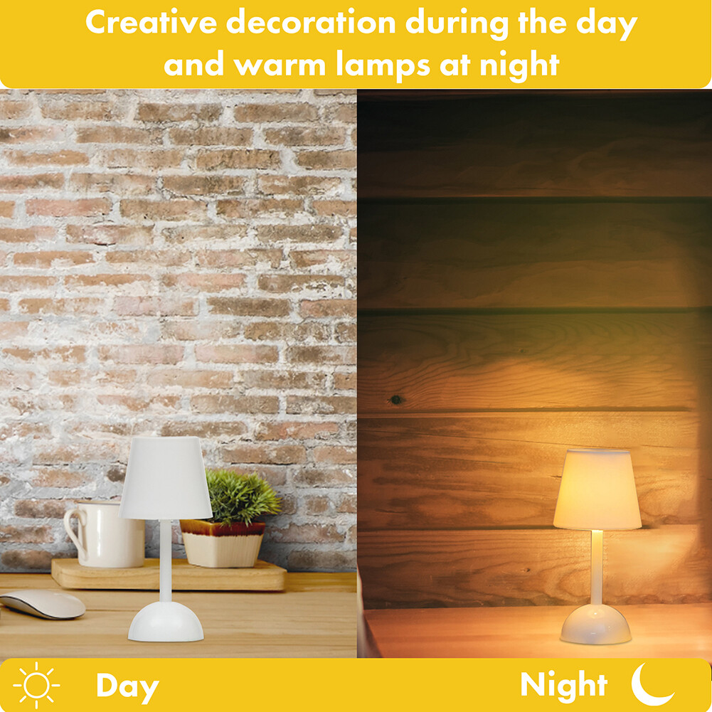 LED Bedside Lamp Battery Powered Atmosphere Lamp Home Accessories (B ...