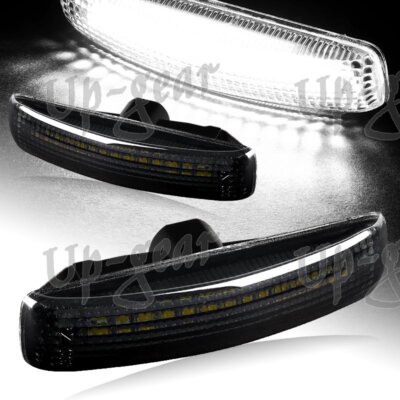 For 06-13 Land Rover Range Rover Sport L320 Smoke White LED Side Marker ...