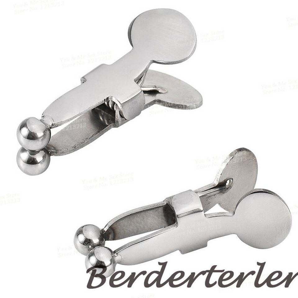 Female Stainless Steel Nipple Clamp Metal Nipple Clips Breast Restraint ...