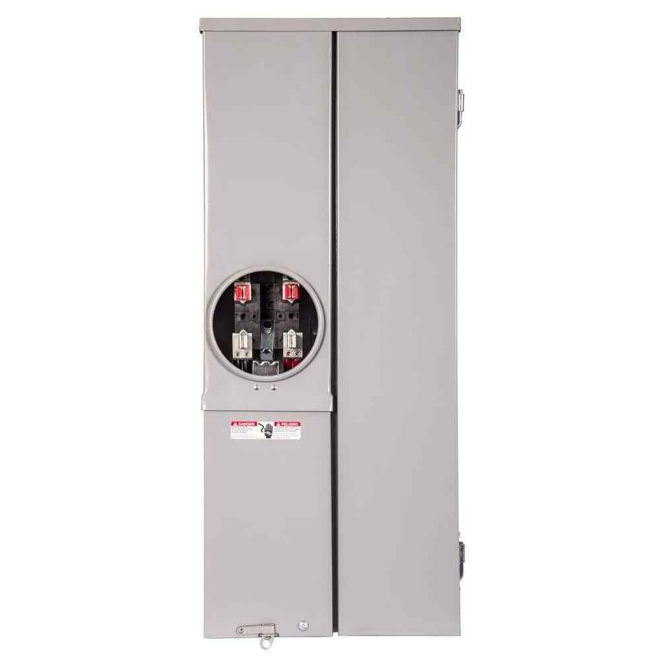 20 Amp 24-Space 42-Circuit Flush Mount Solar Ready Meter Load Center ...