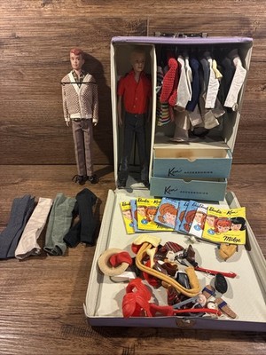Mattel Vintage Ken Doll Case 1961 Ponytail Travel/Storage Doll Case ...