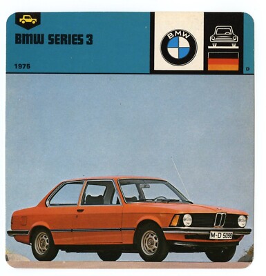 BMW Series 3 - GT / Production Car Edito Service SA Auto Rally Card | eBay