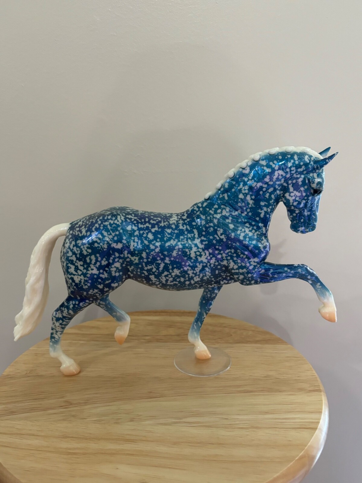 BREYER SR #712504 CHRISTMAS DECORATOR VAIL TOTILAS MOLD GLOSSY BLUE ...