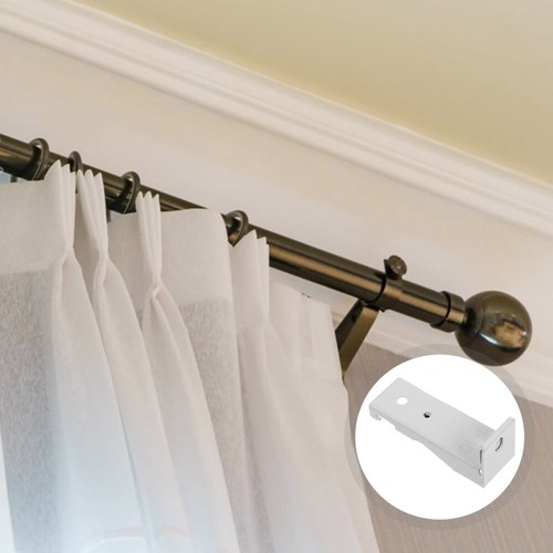 10 Pcs Curtain Track Installation Code Wall Mounted Brackets Rod ...