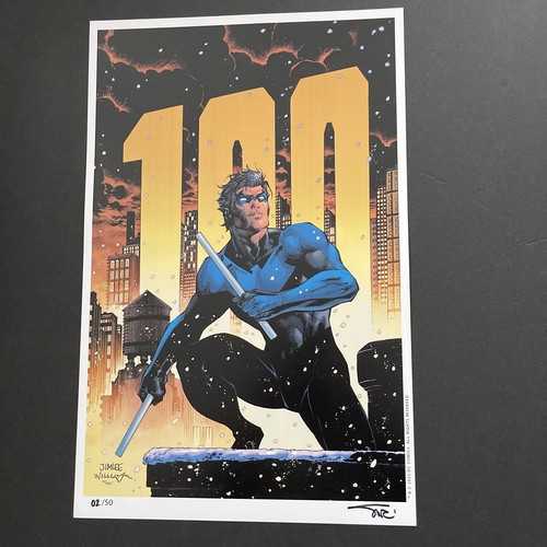 2023 Wondercon Nightwing Art Print By Jim Lee Signed By Alex Sinclair ...