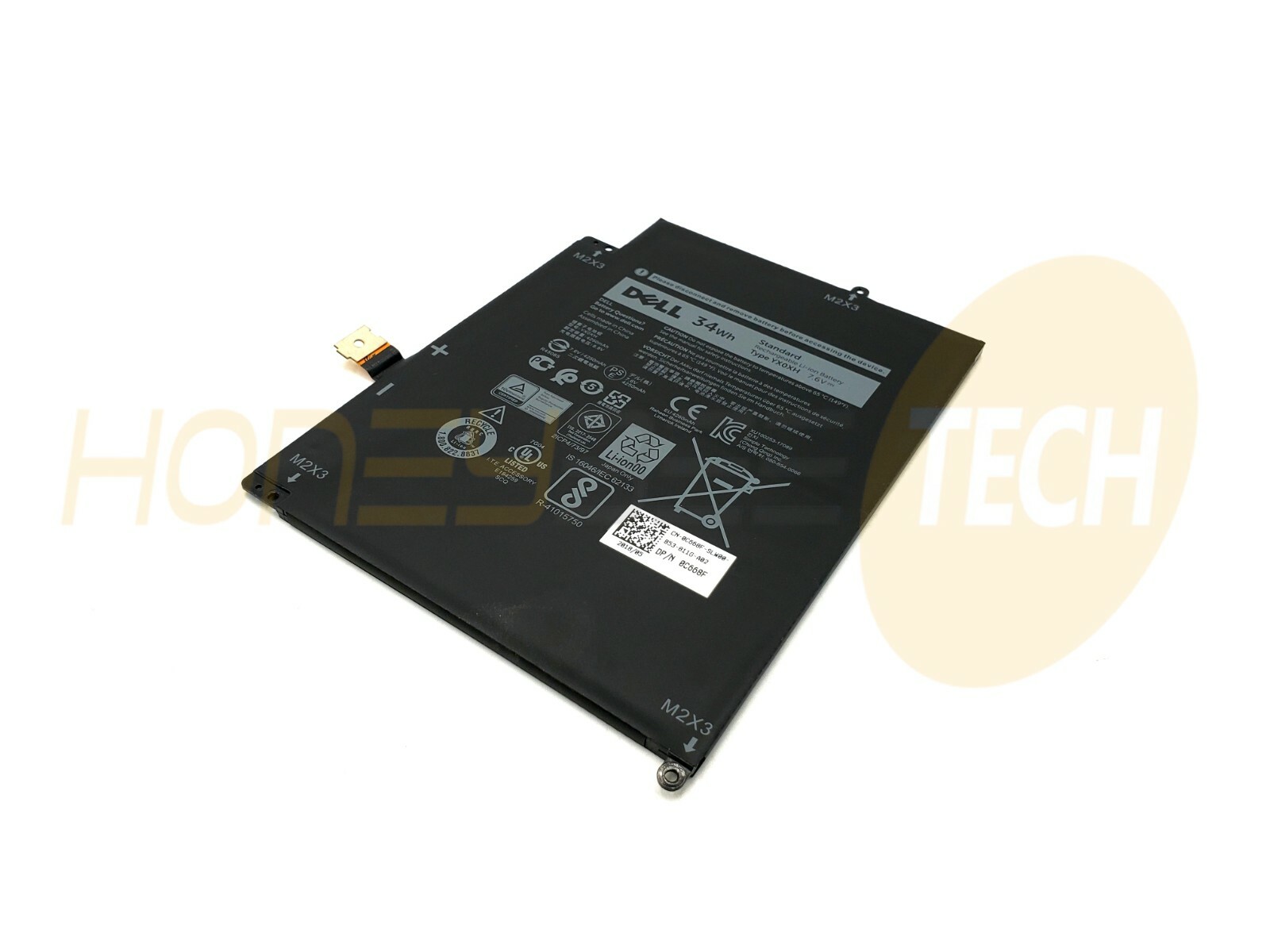 GENUINE DELL LATITUDE 7285 2-IN-1 LAPTOP 2CELL 34WHR BATTERY YX0XH ...
