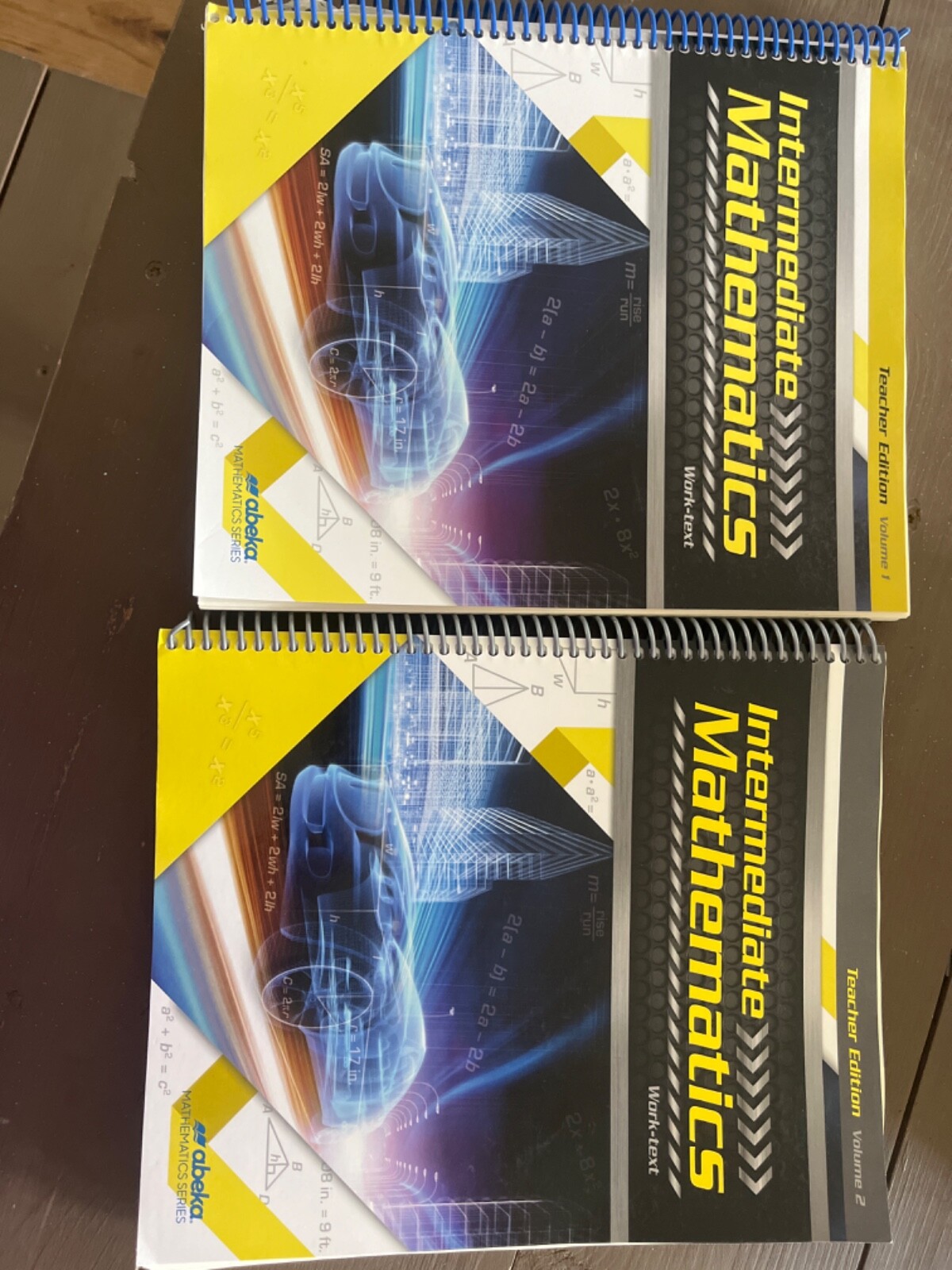 A Beka Intermediate Mathematics Teachers Key (Answer Book) Volume 1 & 2 ...