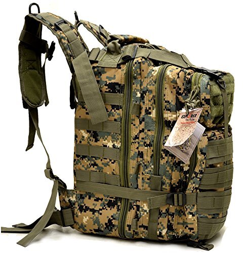 EXPLORER Tactical 72 Hours Combat Rucksack 17 Inch Backpack-Woodland ...