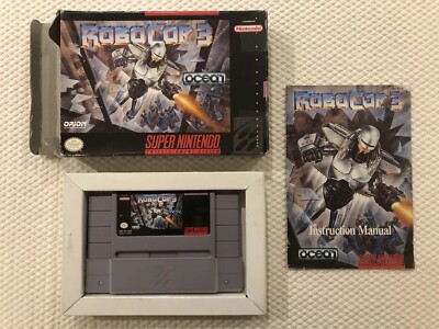 Robocop 3 ( Super Nintendo ) SNES , Complete w/Box & Manual • Authentic ...