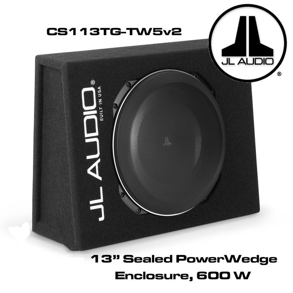 JL Audio CS113TG-TW5 PowerWedge 13" TW5 Subwoofers in Custom Sealed Box ...